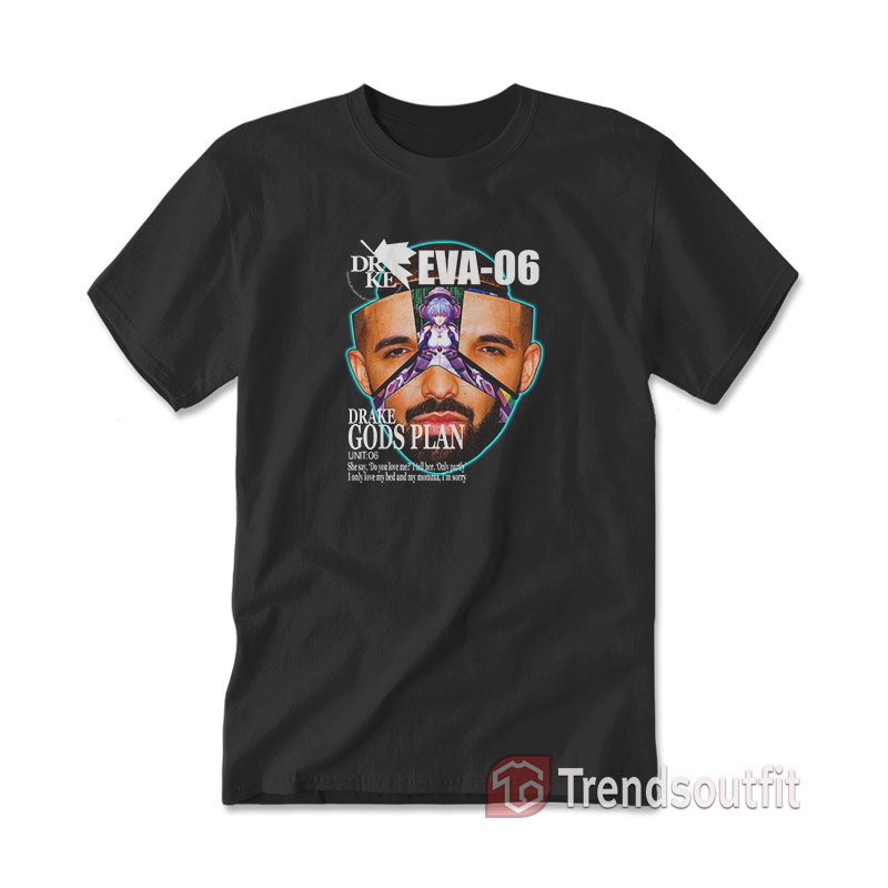 Drake Evangelion Eva 06 Gods Plan T-shirt- Trendsoutfit.com