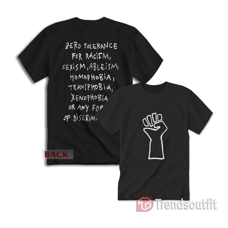 Zero Tolerance For Racism T-shirt - Trendsoutfit.com