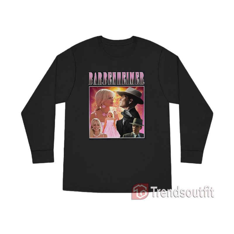 Barbenheimer Oppenheimer And Barbie Movie Long Sleeve Shirt