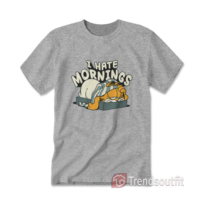Rare Garfield I Hate Mornings T-shirt - Trendsoutfit.com